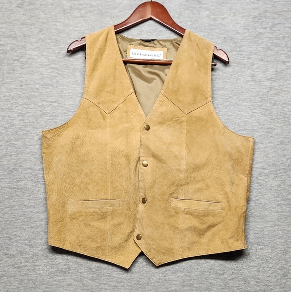 Irvine Park | Jackets & Coats | Irvine Park Mens Leather Vest Cowboy ...